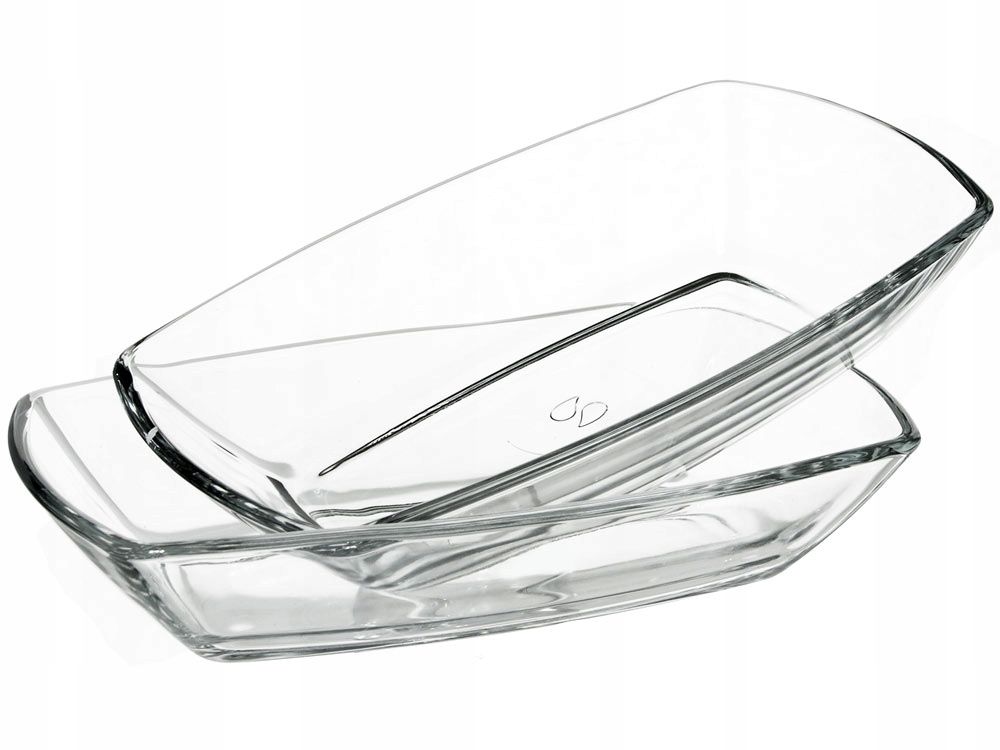 PÓŁMISEK ZESTAW PÓŁMISKÓW TALERZ SZKLANY TOKIO 18X12CM 2 SZTUKI ...