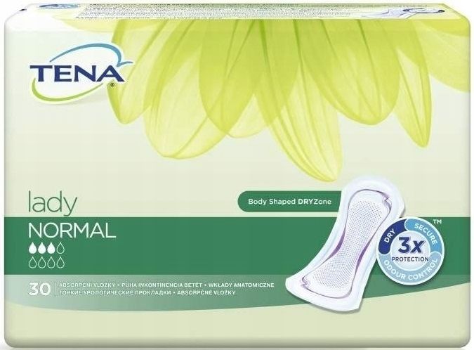TENA LADY NORMAL Wkładki anatomiczne 30 szt. - ERLI.pl