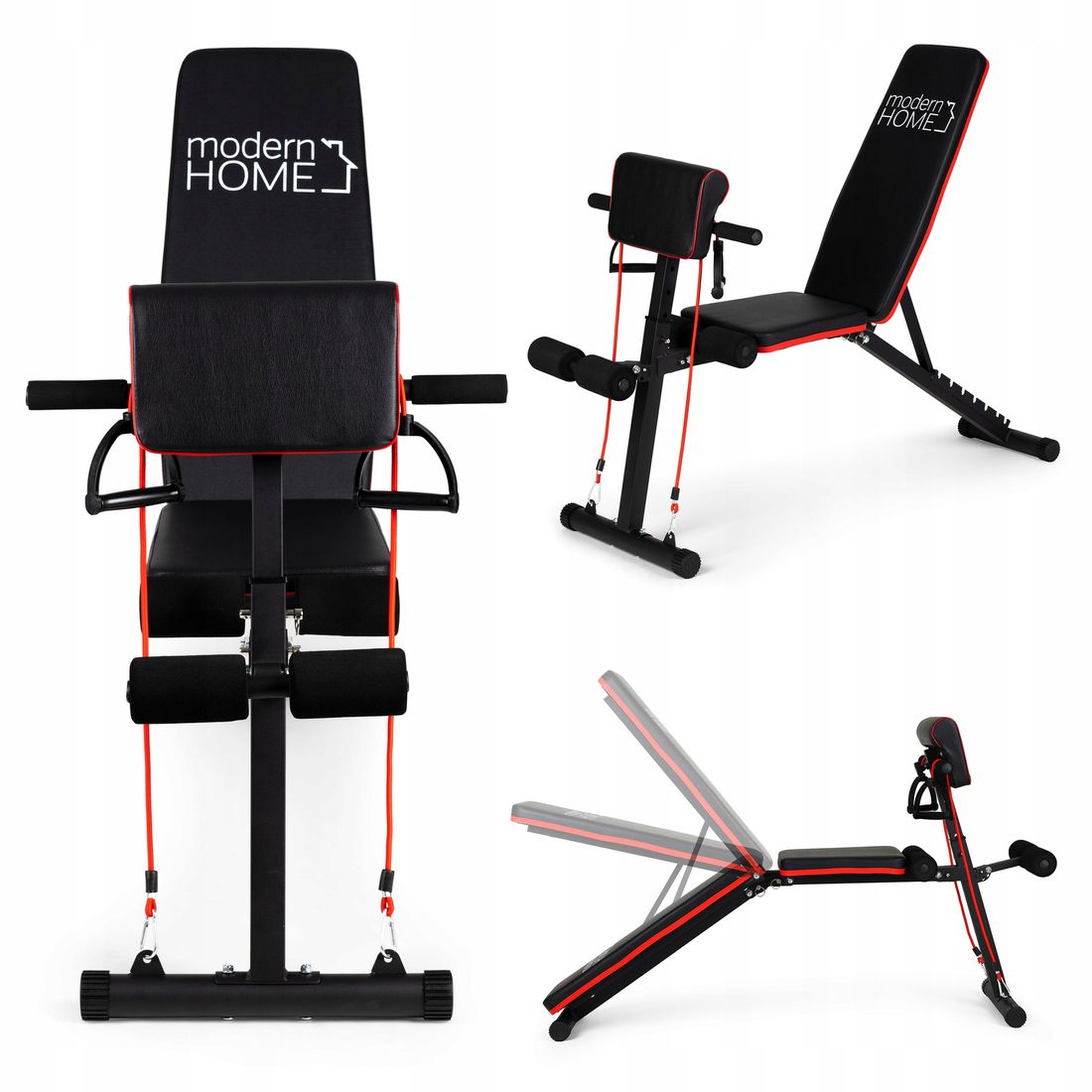 Ławeczka do ćwiczeń ławka treningowa regulowana - ERLI.pl