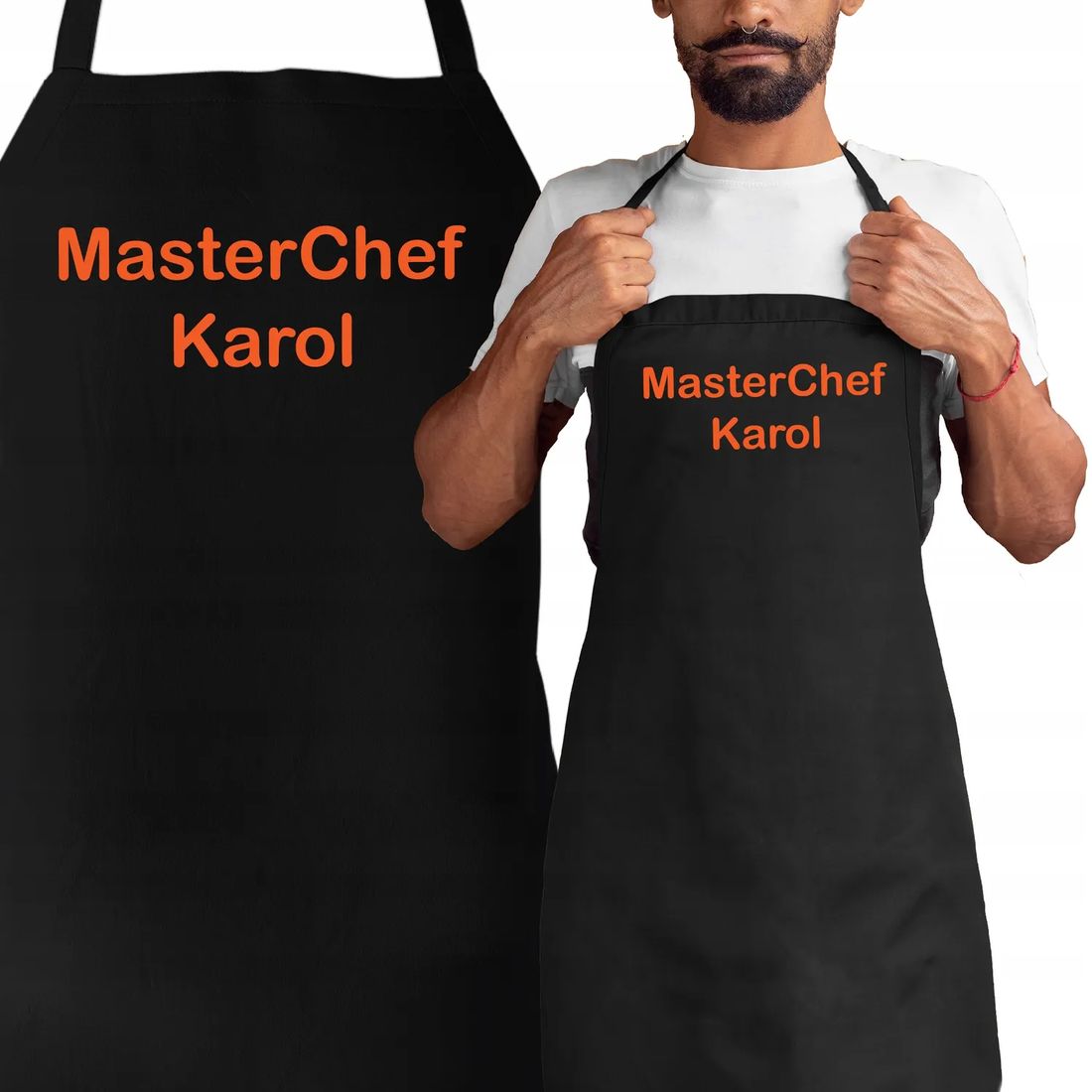 FARTUCH KUCHENNY Z NADRUKIEM MASTERCHEF Z IMIENIEM – 166274873 - ERLI.pl