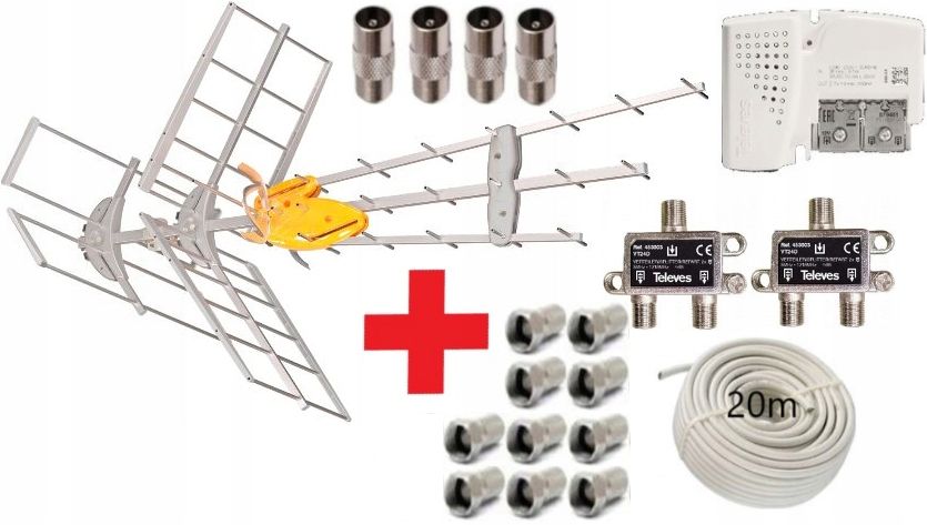 ZESTAW TELEVES DAT HD MIX TFORCE UHF/VHF LTE700 - ERLI.pl