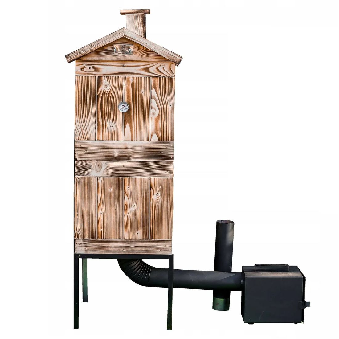 Wędzarnia ogrodowa drewniana komin duża pan kornik 25x25x30 – 141590696 ...