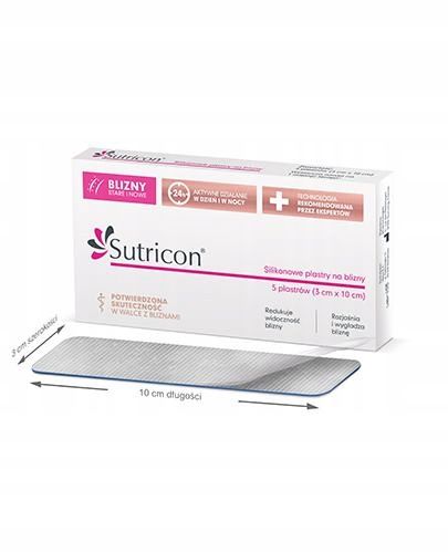 SUTRICON silikonowy plaster na blizny 1szt. 3x10cm - ERLI.pl