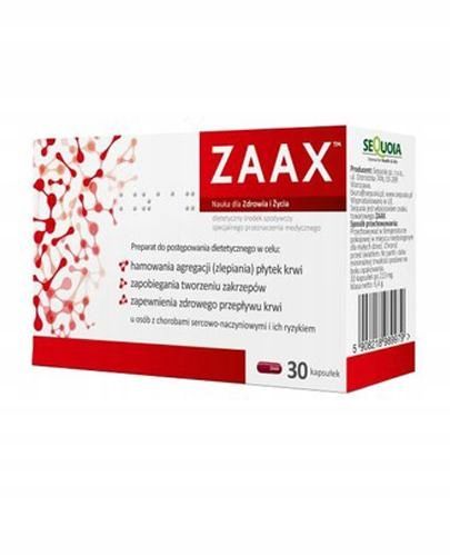 ZAAX 30 kaps. Preparat na prawidłowe krążenie. – 166357587 - ERLI.pl