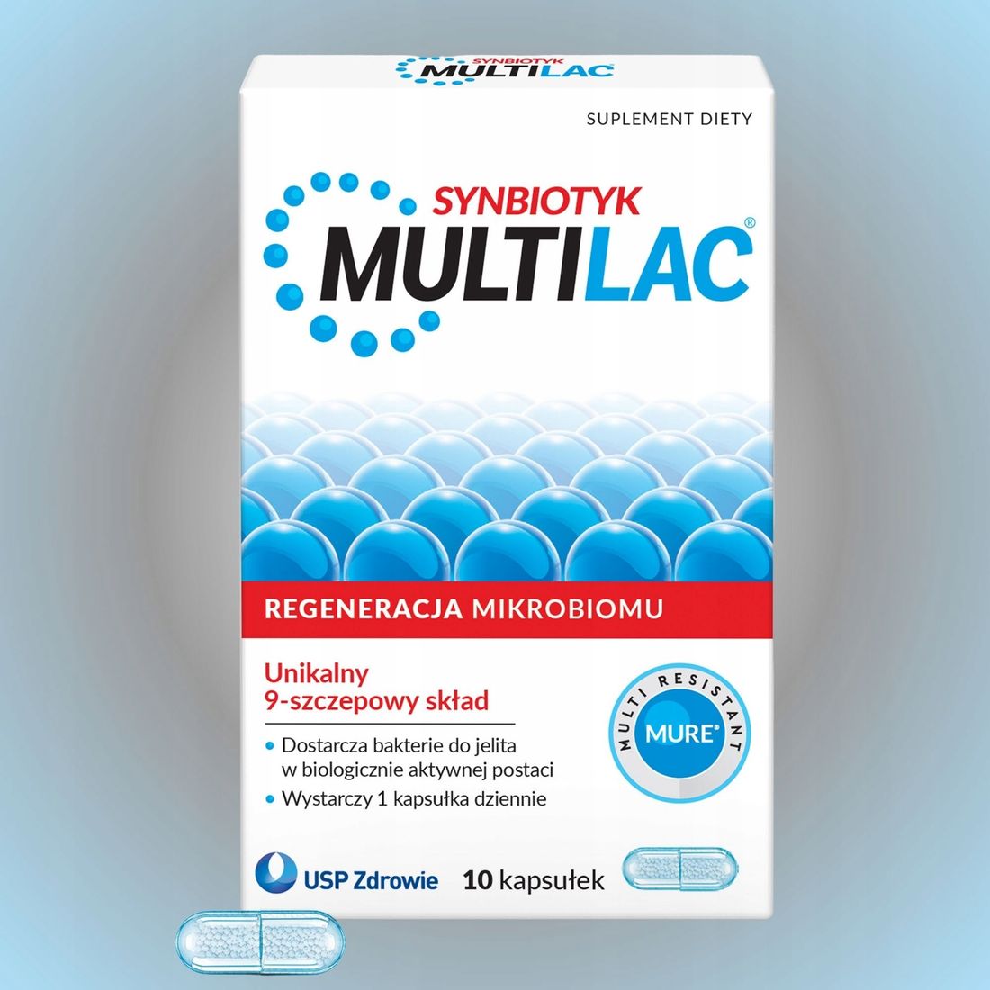 MULTILAC Synbiotyk probiotyk i prebiotyk 10 kaps – 166365433 - ERLI.pl