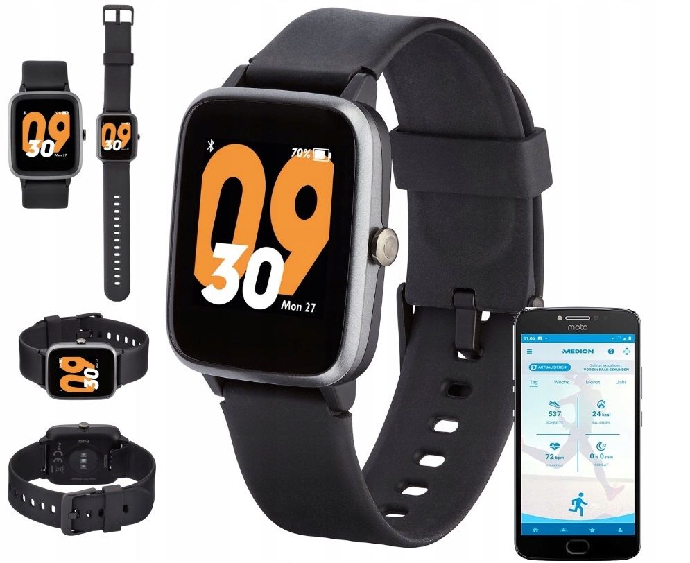 SMARTWATCH Zegarek GPS EKG POŁĄCZENIA USB MEDION - ERLI.pl