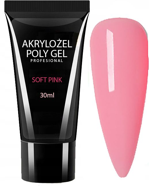 AKRYLOŻEL BUDUJĄCY ACRYLGEL 30ML soft pink - ERLI.pl