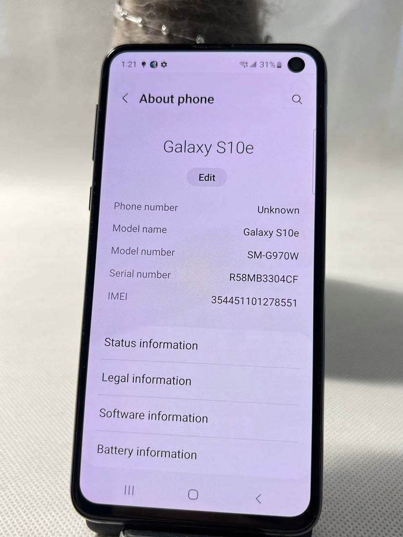 Samsung Galaxy S10e 6 GB / 128 GB czarny - ERLI.pl