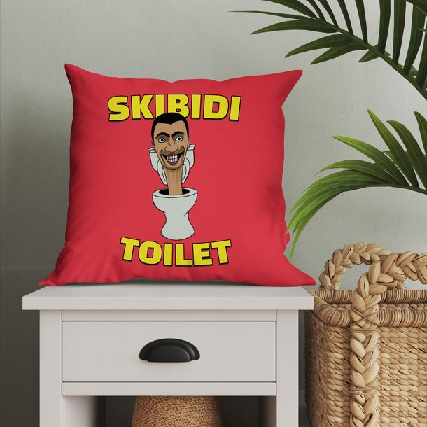 Poduszka Wygodna 40x40 Prezent Dla Dzieci Skibidi Toilet Mix Różnych Wzorów Erlipl