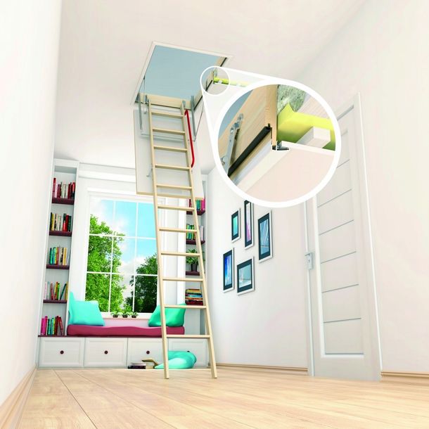 SCHODY STRYCHOWE WŁAZ NA STRYCH 60x120 120x60 TERM - ERLI.pl