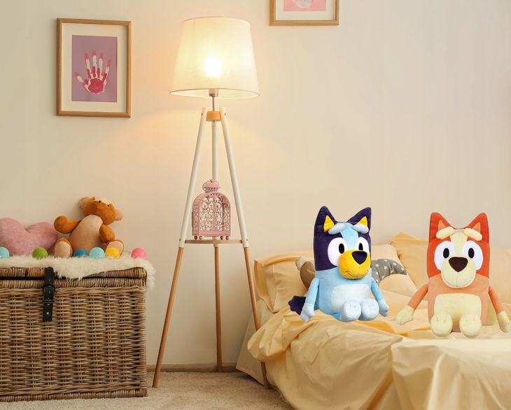 ZESTAW MASKOTKA BLUE PLUSZAK ZABAWKA MIŚ PRZYTULANKA BING 30CM - ERLI.pl