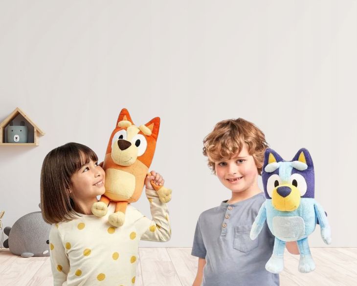 ZESTAW MASKOTKA BLUE PLUSZAK ZABAWKA MIŚ PRZYTULANKA BING 30CM - ERLI.pl