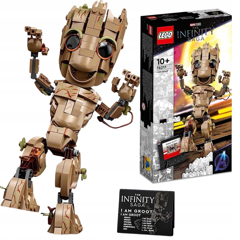 LEGO ZESTAW Marvel Ja jestem Groot Model Kolekcjonerski FIGURKA KLOCKI ...