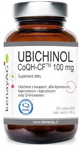 Kenay Ubichinol CoQH-CF Koenzym Q10 Kompleks 100mg 60 kapsułek - ERLI.pl