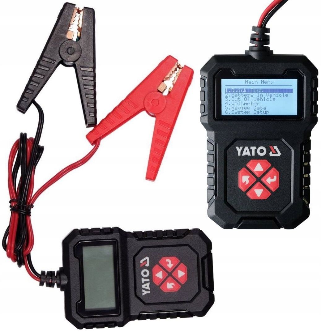 YATO ELEKTRONICZNY CYFROWY LCD TESTER AKUMULATORÓW SAMOCHODOWYCH 12V ... YATO ELEKTRONICZNY CYFROWY LCD TESTER AKUMULATORÓW SAMOCHODOWYCH 12V ...