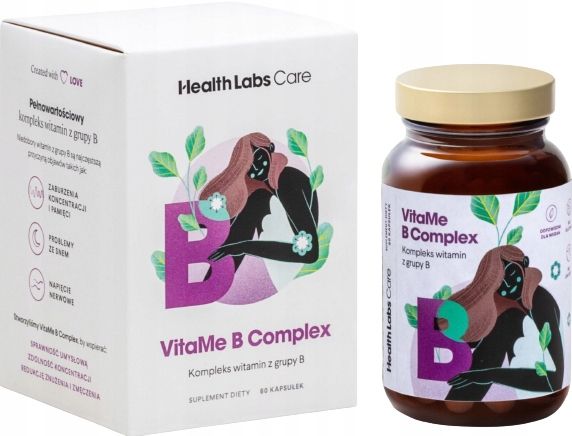 HealthLabs WITAMINA B COMPLEX kompleks B3 B6 B12 - ERLI.pl