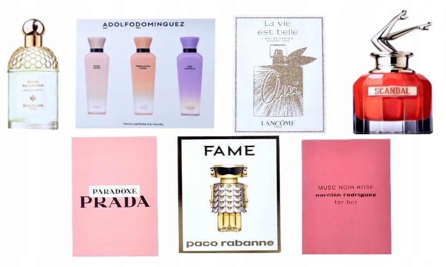 ZESTAW DAMSKICH PERFUM MARKOWE PRÓBKI 7szt – 156871644 - ERLI.pl