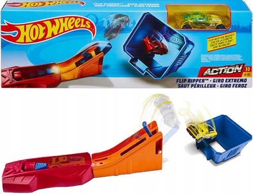 HOT WHEELS WYRZUTNIA FLIP FLIPPER + AUTKO MATTEL - ERLI.pl