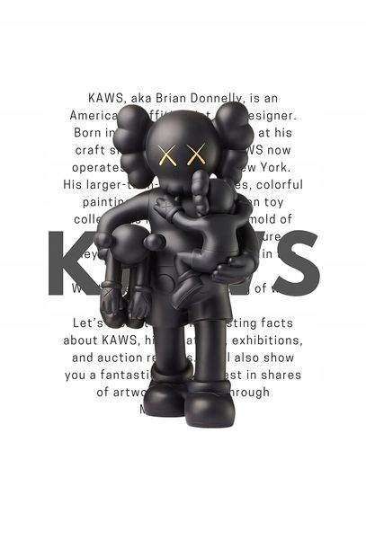 Plakat 90x60 STREETWEAR nike kaws figurka biały napisy bape dior LV ...