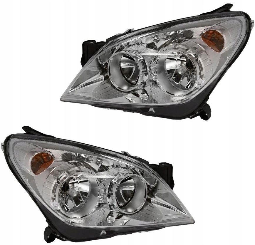 DEPO REFLEKTORY LAMPY PRZÓD OPEL ASTRA H 3 2003-2012 chrom – 169678565 ...
