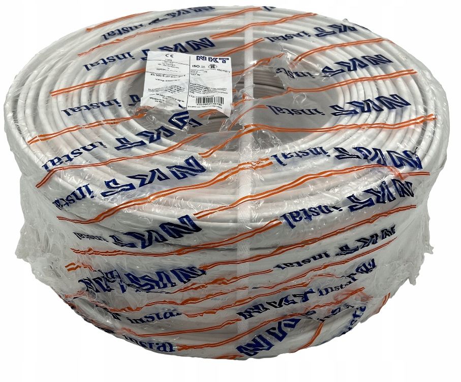 Przewód kabel płaski YDYp 5x2,5 450/750V 100m NKT – 153980839 - ERLI.pl