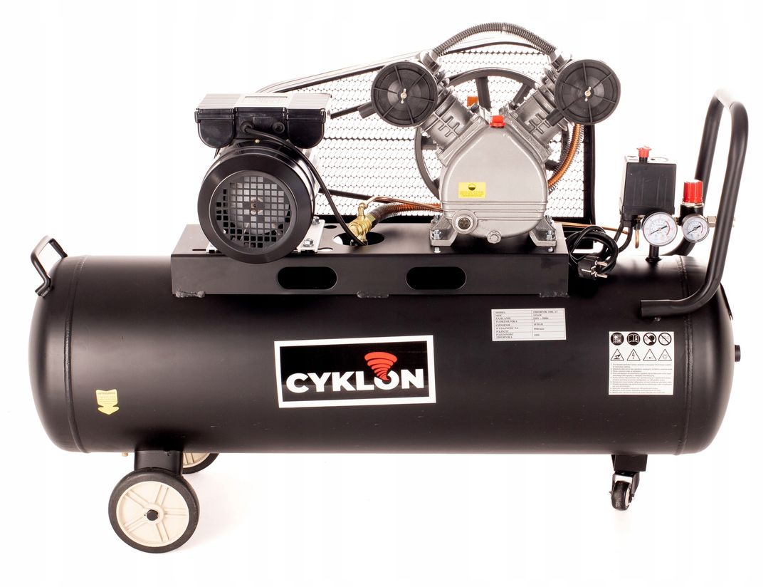 KOMPRESOR SPRĘŻARKA 100L 230V 10BAR 550L/MIN – 169823054 - ERLI.pl