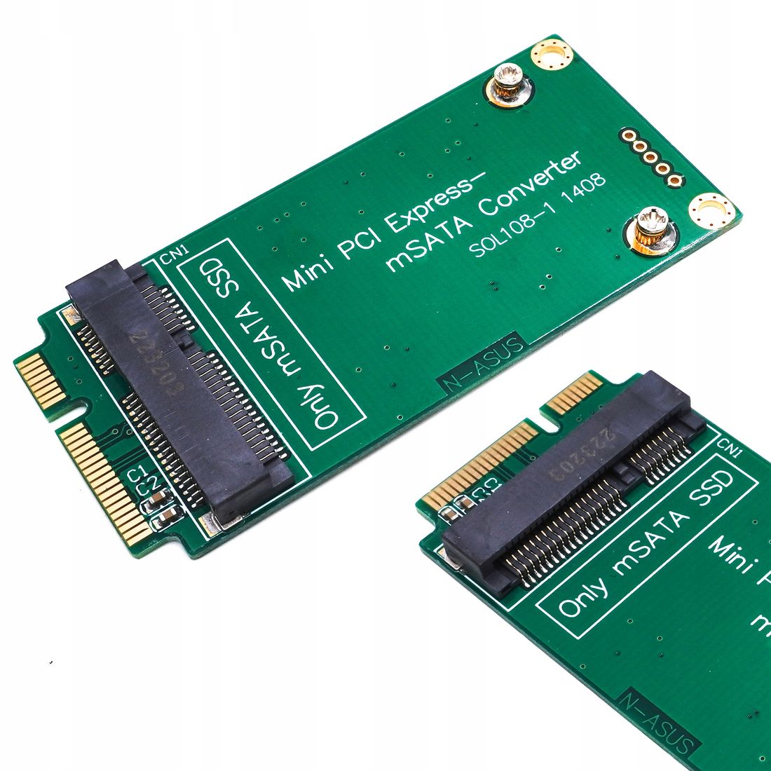 Adapter konwerter przejściówka Mini PCI Express PCIe do mSata SSD - ERLI.pl