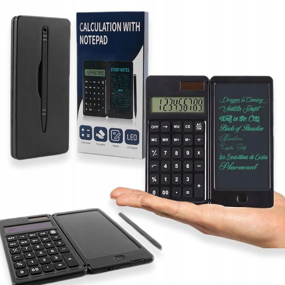 Prosty kalkulator naukowy biurowy notatnik z notatnikiem szkolny na ...