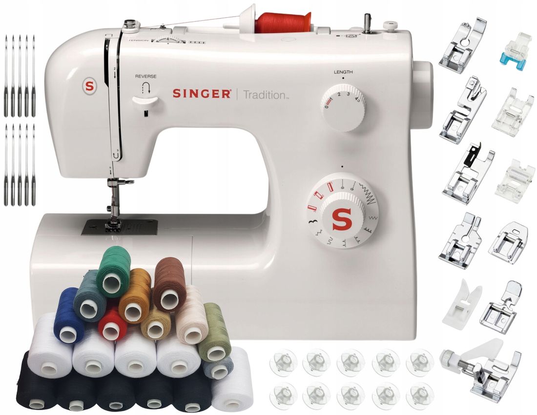 Maszyna do szycia domowa mechaniczna mocna Singer 2250 Tradition ...