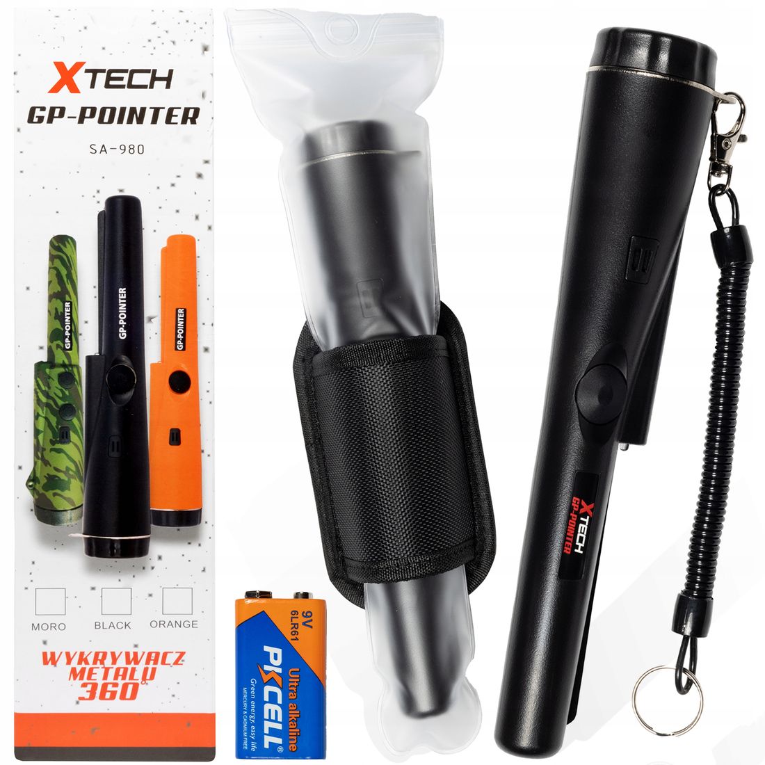 WYKRYWACZ METALI DETEKTOR GP-POINTER PRO MODEL SA-980 CZARNY XTECH ...