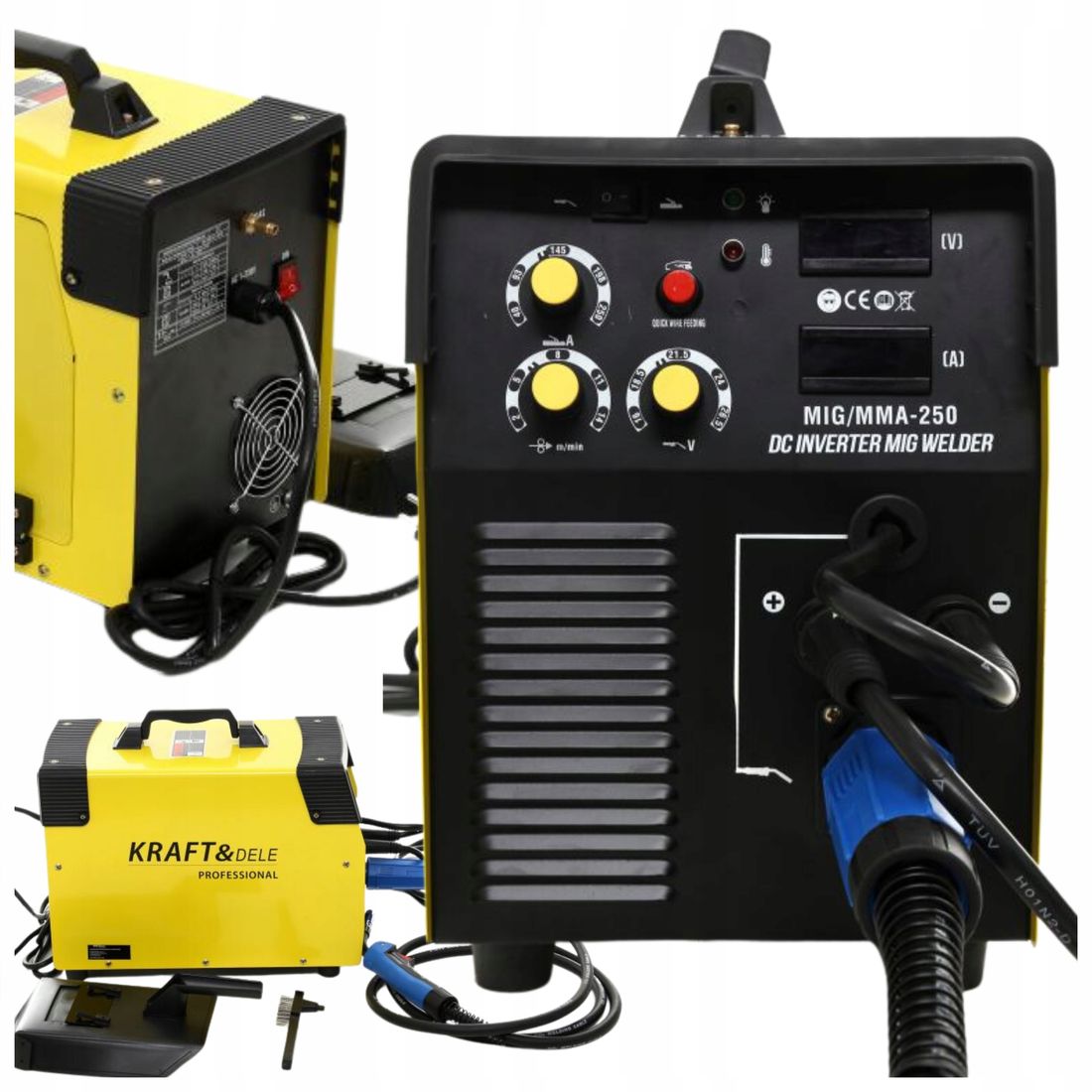 SPAWARKA INWERTEROWA MIG MMA 250A IGBT AUTOMAT MIGOMAT SPAWALNICZY ...