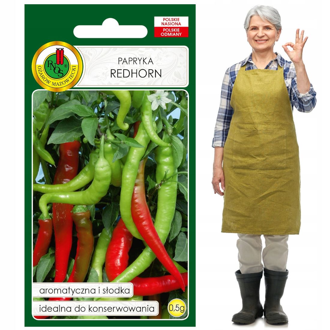 PAPRYKA REDHORN AROMATYCZNA SŁODKA DO KONSERWOWANIA - ERLI.pl