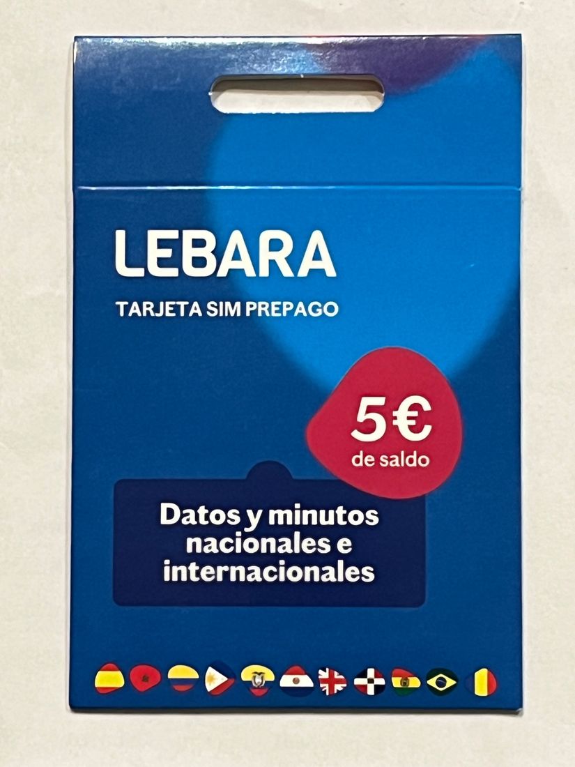 Lebara ES Spain Starter Karta SIM Card PrePaid 5 € - ERLI.pl