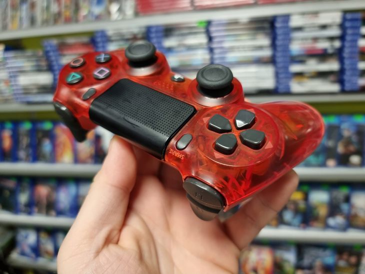 100% ORYGINALNY PAD PS4 DUALSHOCK 4 V2 CRYSTAL RED PRZEZROCZYSTY - ERLI.pl