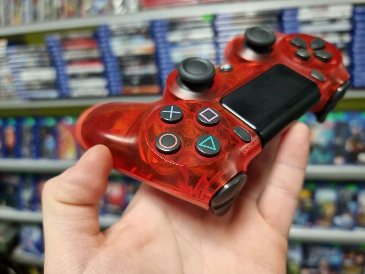 100% ORYGINALNY PAD PS4 DUALSHOCK 4 V2 CRYSTAL RED PRZEZROCZYSTY - ERLI.pl
