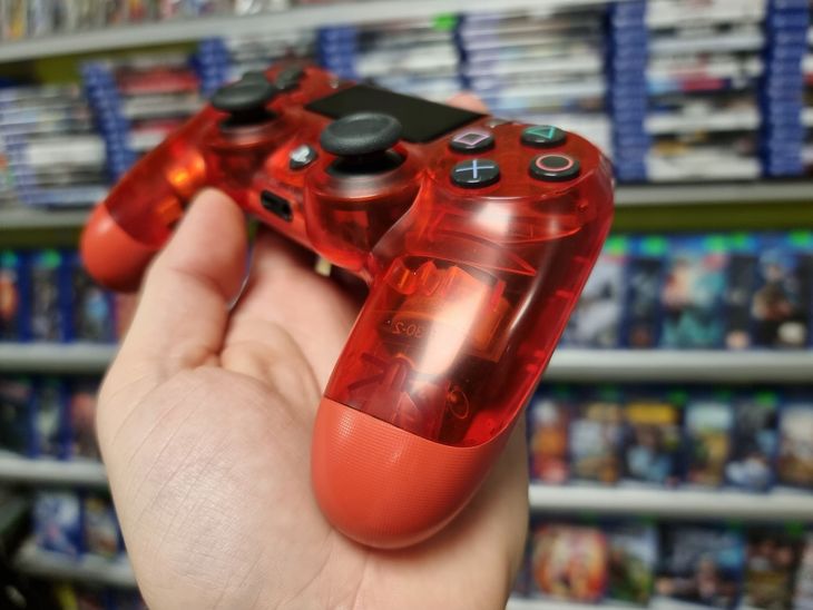 100% ORYGINALNY PAD PS4 DUALSHOCK 4 V2 CRYSTAL RED PRZEZROCZYSTY - ERLI.pl