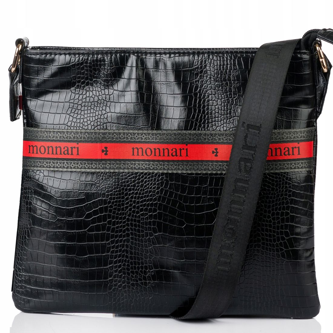 SPORTOWA TOREBKA DAMSKA LISTONOSZKA MONNARI CZARNA - ERLI.pl