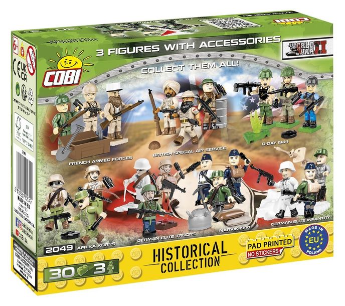 COBI-2049 WOJSKO POLSKIE 1939 POLISH ARMY 30 ELEMENTÓW 3 FIGURKI ...