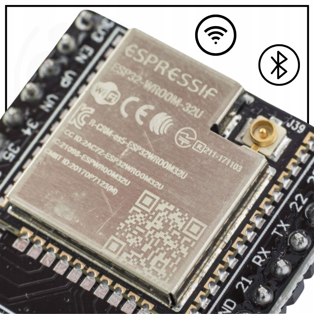 ESP32 ESP-WROOM-32U WiFi Bluetooth Arduino NodeMCU - ERLI.pl