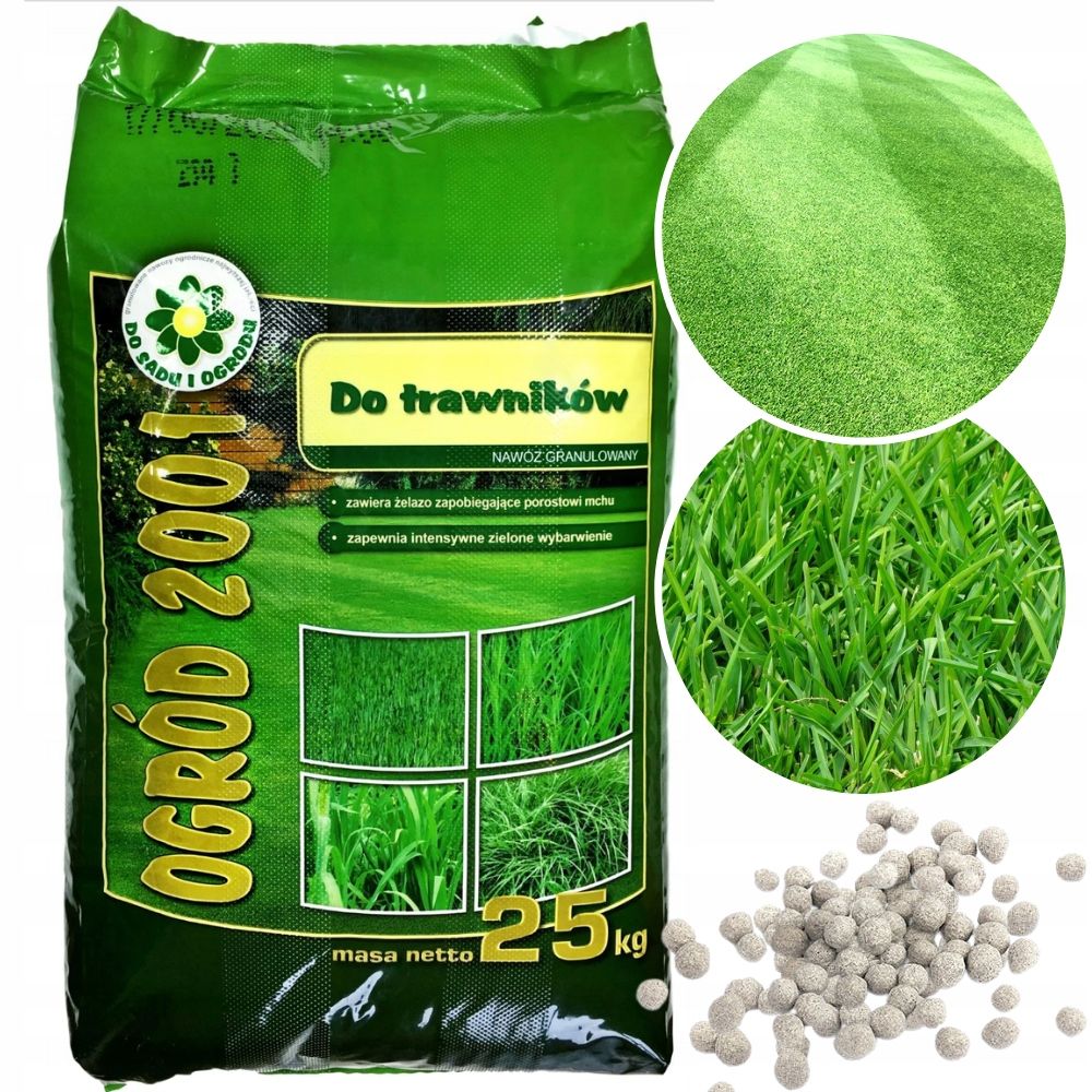 NAWÓZ DO TRAWNIKA TRAWY 25KG OGRÓD 2001 WIELOSKŁA. – 155586496 - ERLI.pl