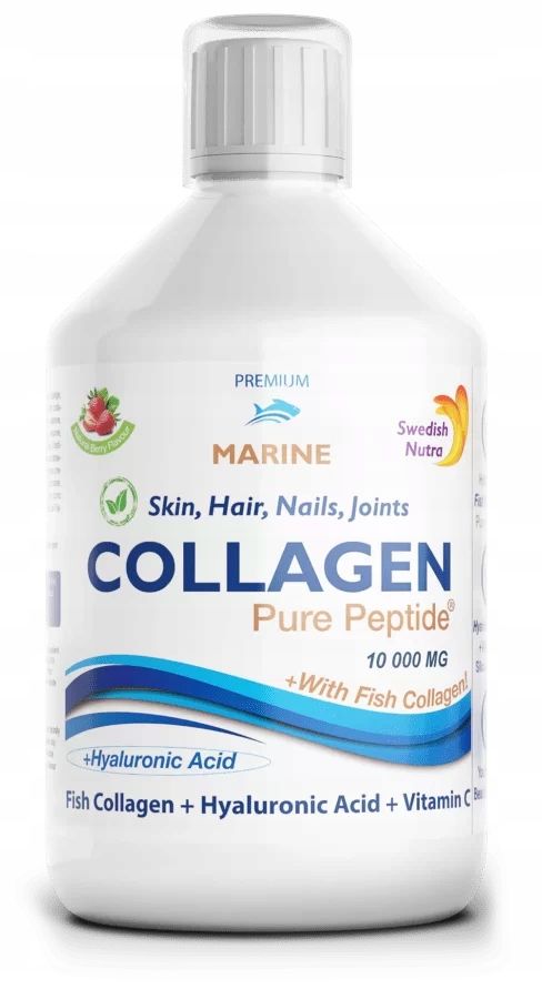 Swedish Collagen 10000 Rybi VIT C Kwas Hialuronowy – 167220696 - ERLI.pl