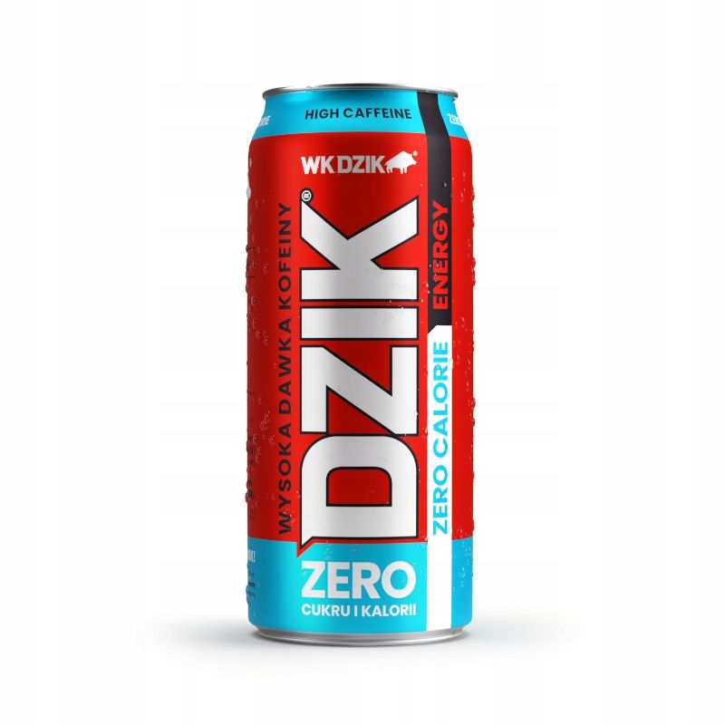 WK Dzik Energy Drink Zero energetyk kofeina 500ml - ERLI.pl