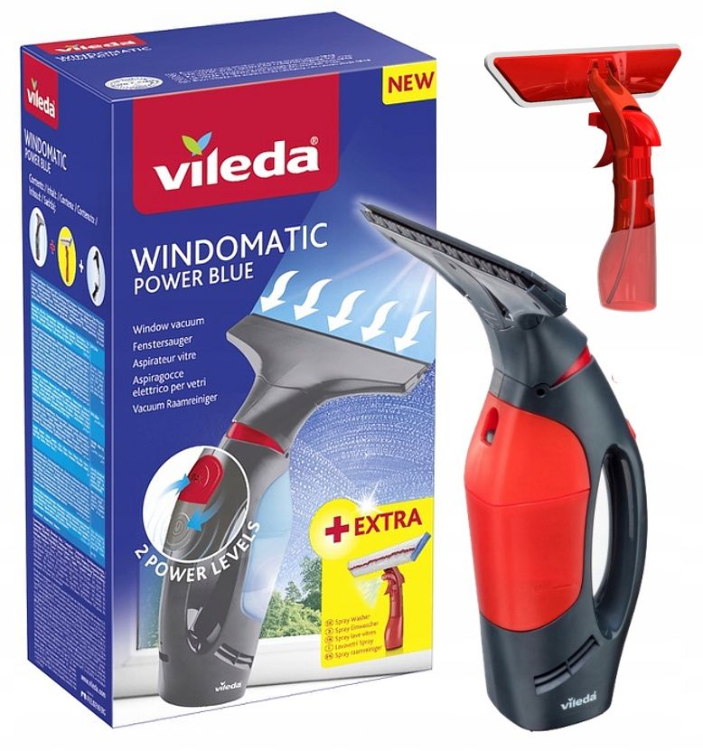 MYJKA DO OKIEN VILEDA ELEKTRYCZNA ŚCIĄGACZKA WINDOMATIC POWER SET ...