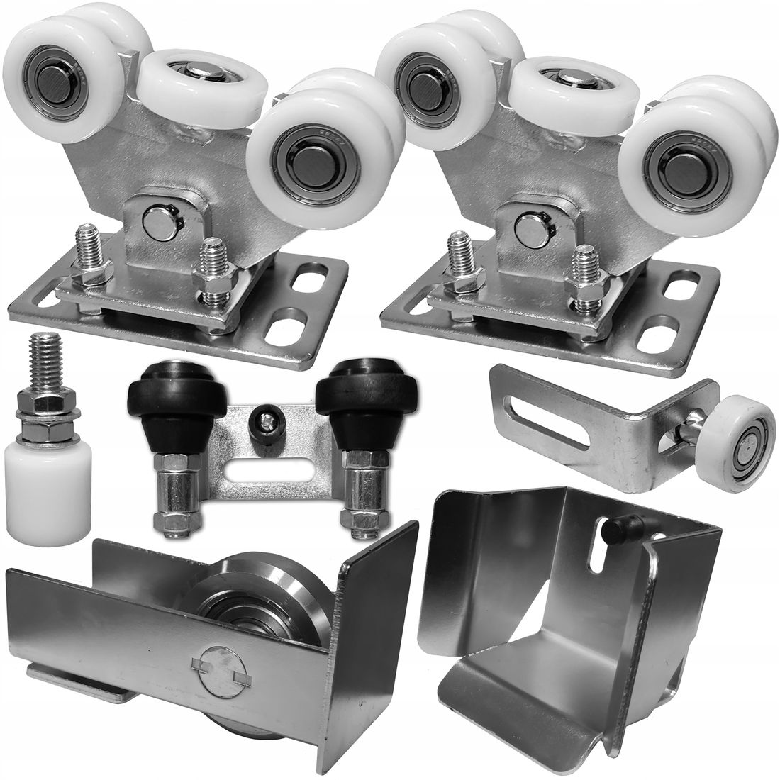 WÓZKI ROLKI DO BRAMY PRZESUWNEJ 80x80 ZESTAW 5-ROLEK WÓZEK ROLKA DO ...