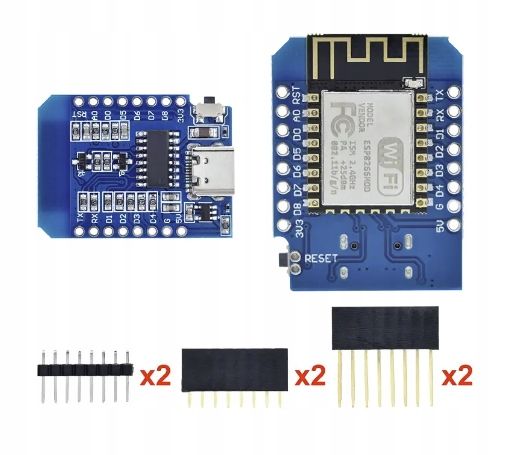 Moduł Mikrokomputer WiFi WEMOS D1 mini ESP8266-12F Arduino IoT CH340 ... Moduł Mikrokomputer WiFi WEMOS D1 mini ESP8266-12F Arduino IoT CH340 ...