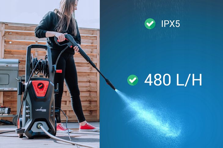 MYJKA CIŚNIENIOWA LEHMANN 290 BAR MOC 2200W ZESTAW 2024 - ERLI.pl