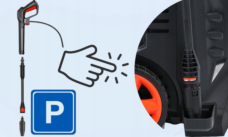 MYJKA CIŚNIENIOWA LEHMANN 290 BAR MOC 2200W ZESTAW 2024 - ERLI.pl