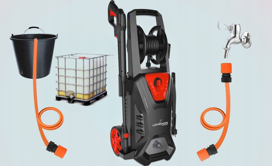 MYJKA CIŚNIENIOWA LEHMANN 290 BAR MOC 2200W ZESTAW 2024 - ERLI.pl