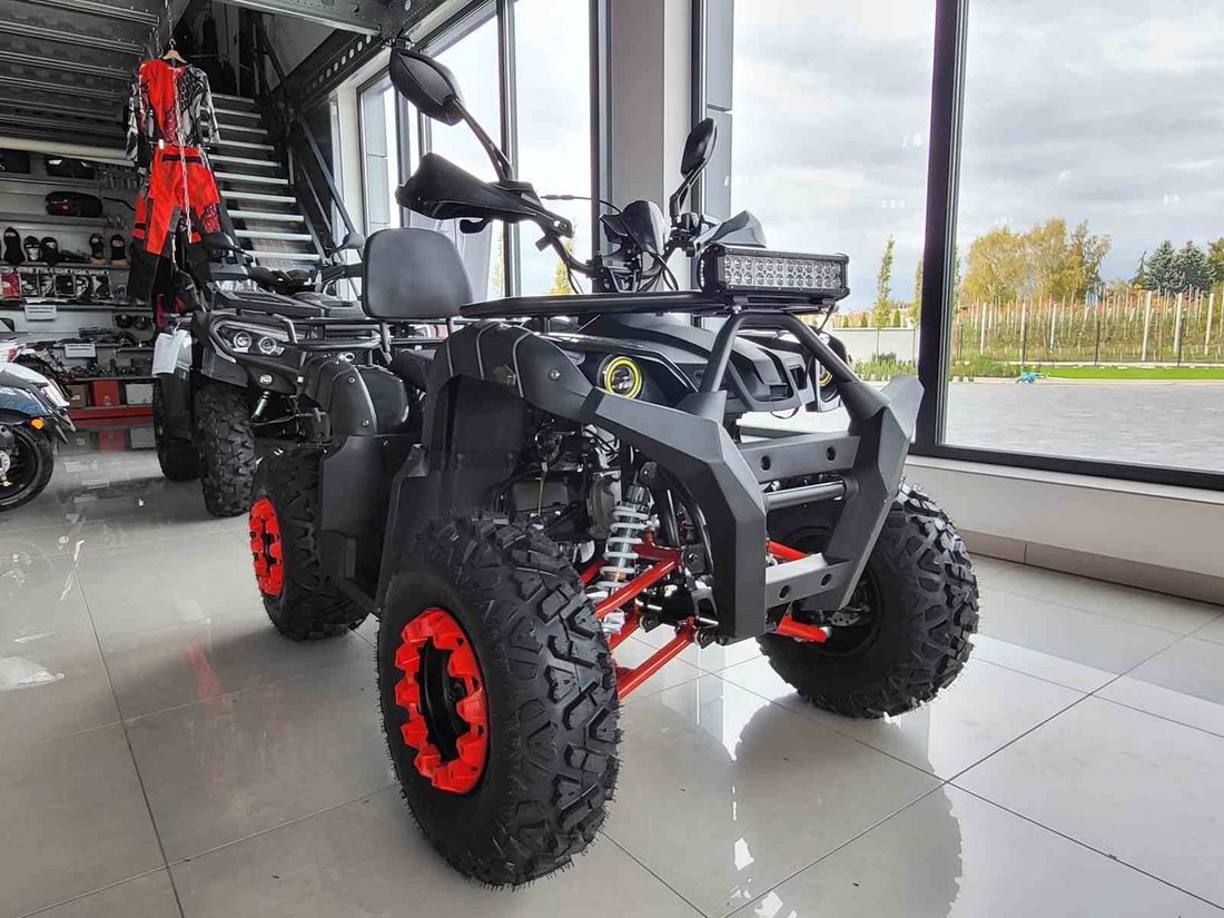 QUAD ATV 200A HUMMER MAX KOŁO 10" CZARNO CZERWONY - ERLI.pl