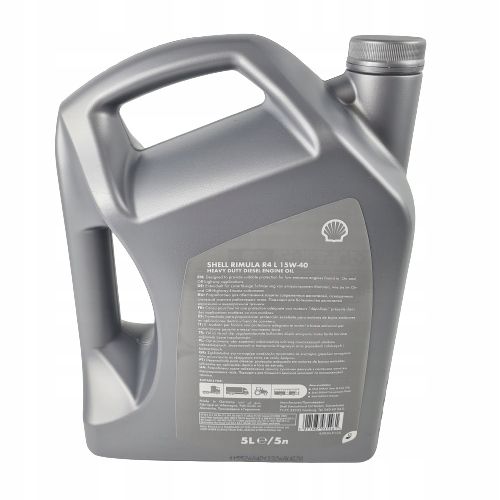 Shell Rimula R4L 15W40 5L DPF ADblue CJ-4 E9 E7 - ERLI.pl